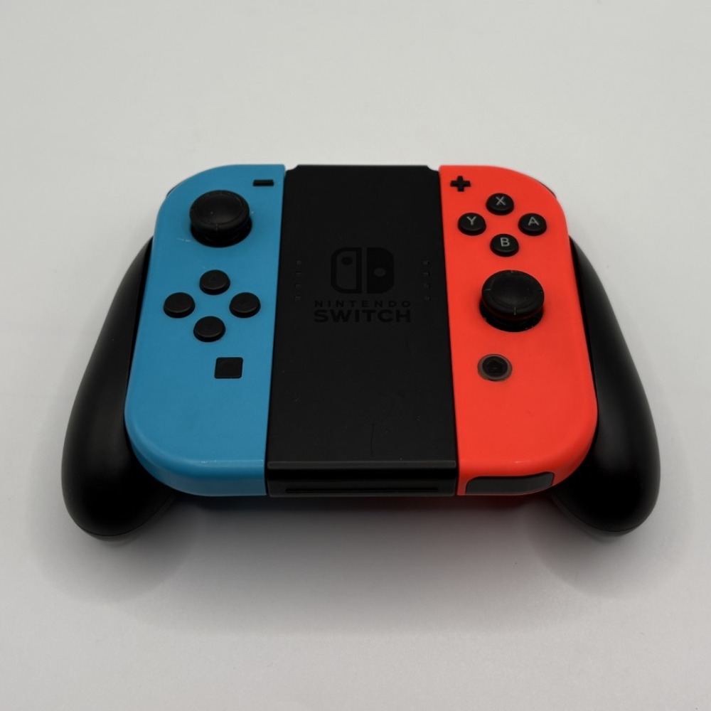 Used OFFICIAL NINTENDO SWITCH NEON JOY CONS + COMFORT GRIP - Own4Less